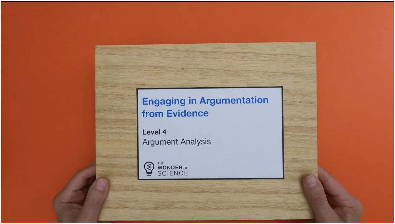 Engage in Argument with Evidence Level 4 - Argument Analysis — The Wonder of Science